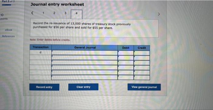 Solved Journal entry worksheet Record the issuance of | Chegg.com