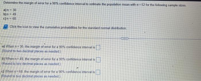 solved-determine-the-margin-of-error-for-a-90-chegg