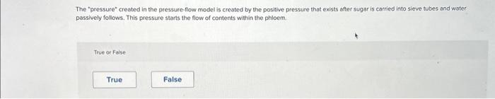 Solved The "pressure" created in the pressure-flow model is | Chegg.com