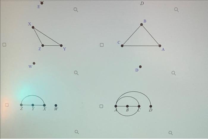 Solved Question 6 Select ALL isomorphic the graphs. B D | Chegg.com
