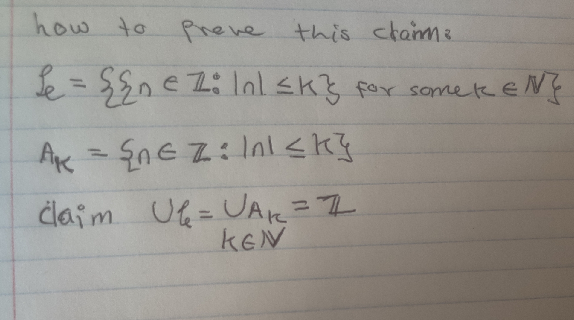 Solved how to prove this clainm:Le={{ninZ::|n|≤k} ﻿for somek | Chegg.com