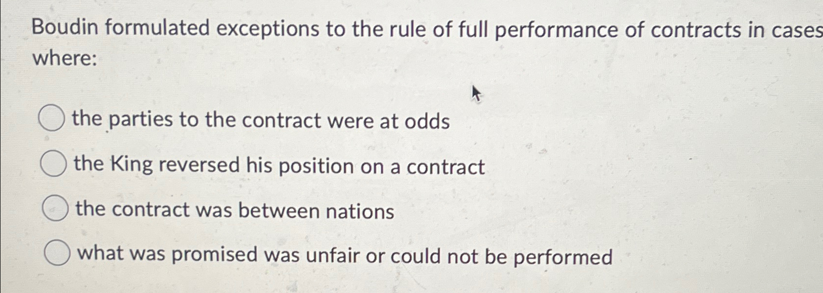 Solved Boudin formulated exceptions to the rule of full | Chegg.com