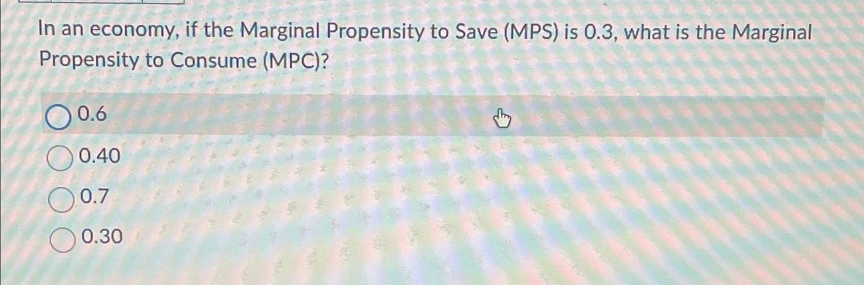 Solved In an economy, if the Marginal Propensity to Save | Chegg.com
