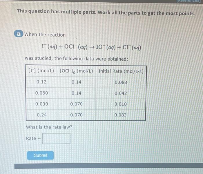 Solved This question has multiple parts. Work all the parts | Chegg.com