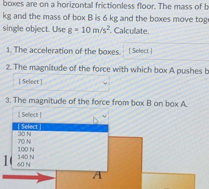 Solved A person pushes 2 boxes with a horizontal force of | Chegg.com