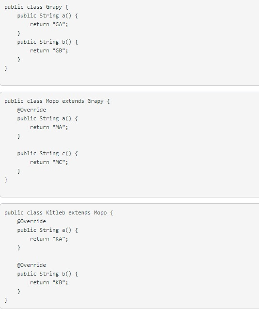 Solved public class Grapy { public String a) { return "GA"; | Chegg.com