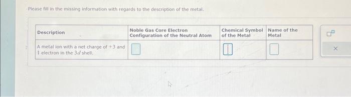 Solved Please fill in the missing information with regards | Chegg.com