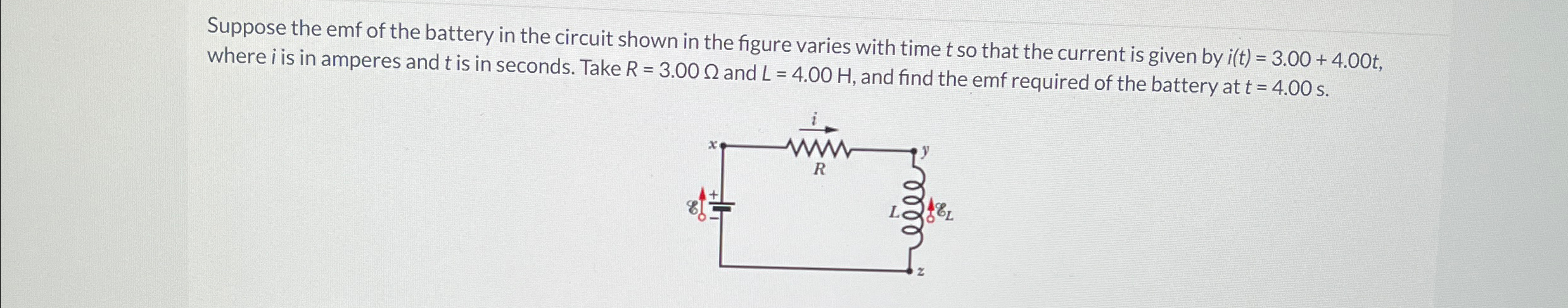 Solved Suppose the emf of the battery in the circuit shown | Chegg.com