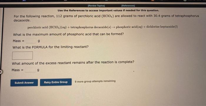 Solved Use the References to access important values if | Chegg.com