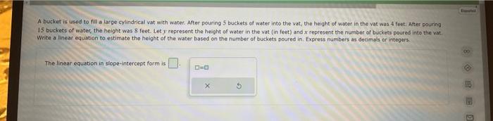 [Solved]: A bucket is ased to fill a large cylindrical vat