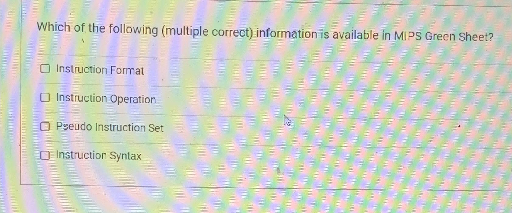 Solved Which of the following (multiple correct) | Chegg.com