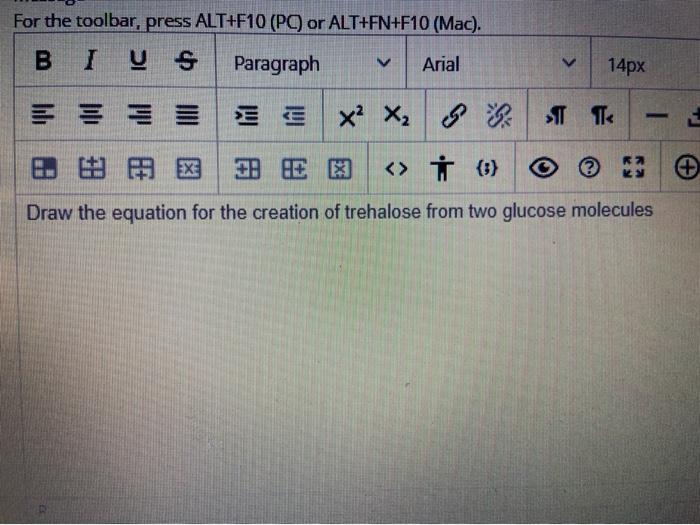Solved For the toolbar, press ALT+F10 (PC) or ALT+FN+F10 | Chegg.com