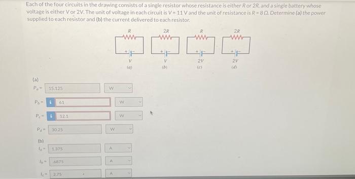 Solved ach of the four circuits in the drawing consists of a | Chegg.com