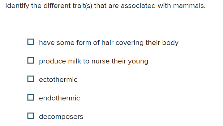 Solved Identify the different trait(s) ﻿that are associated | Chegg.com