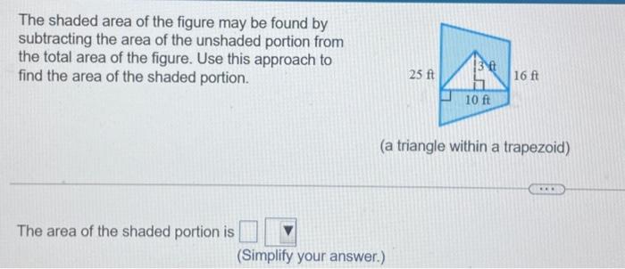 Solved The shaded area of the figure may be found by | Chegg.com
