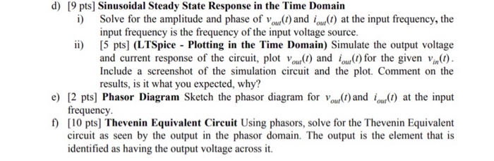 Solved [40 points) Problem 4 Use the circuit shown below to | Chegg.com