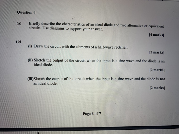 Solved Question 2 (a) For the circuit in Figure Q2a, use the | Chegg.com