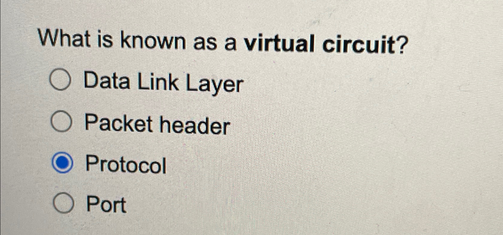 Solved What is known as a virtual circuit?Data Link | Chegg.com