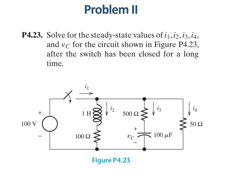 Solved 4.23. Solve for the steady-state values of | Chegg.com
