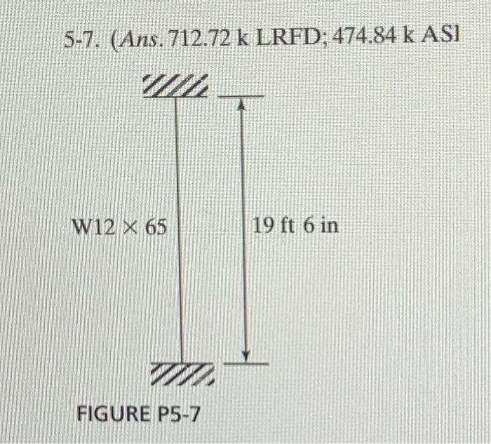 Solved o 5-8. Determine the LRFD design strength, ΦcPn and | Chegg.com