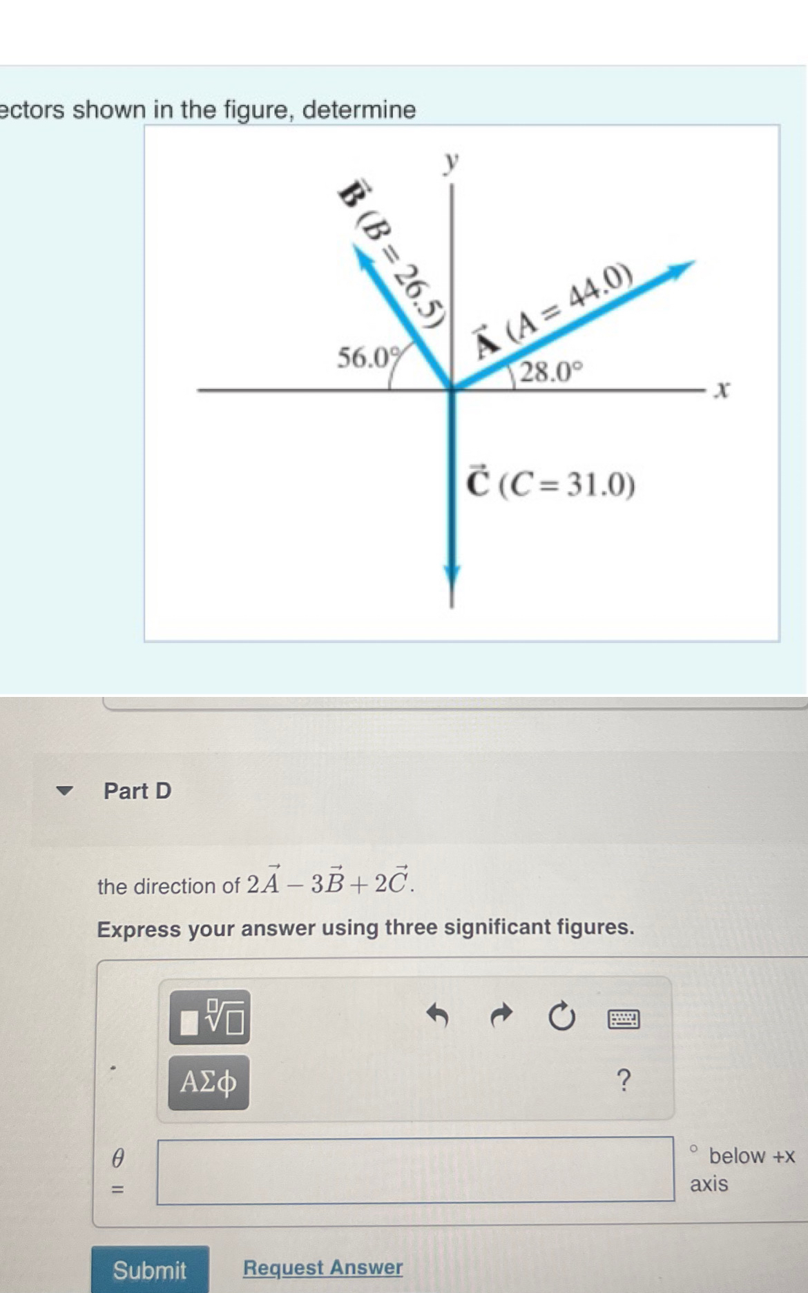 Solved ectors shown in the figure, determinePart Dthe | Chegg.com