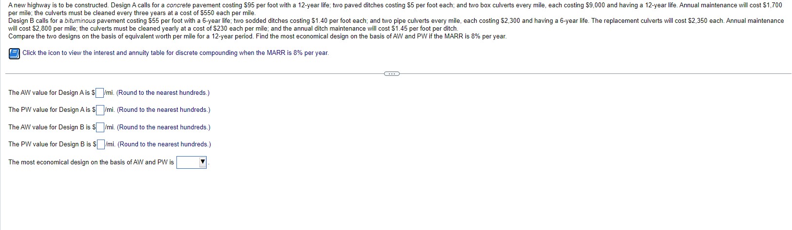 Solved \table[[Discrete Compounding; i=8%],[,Single | Chegg.com