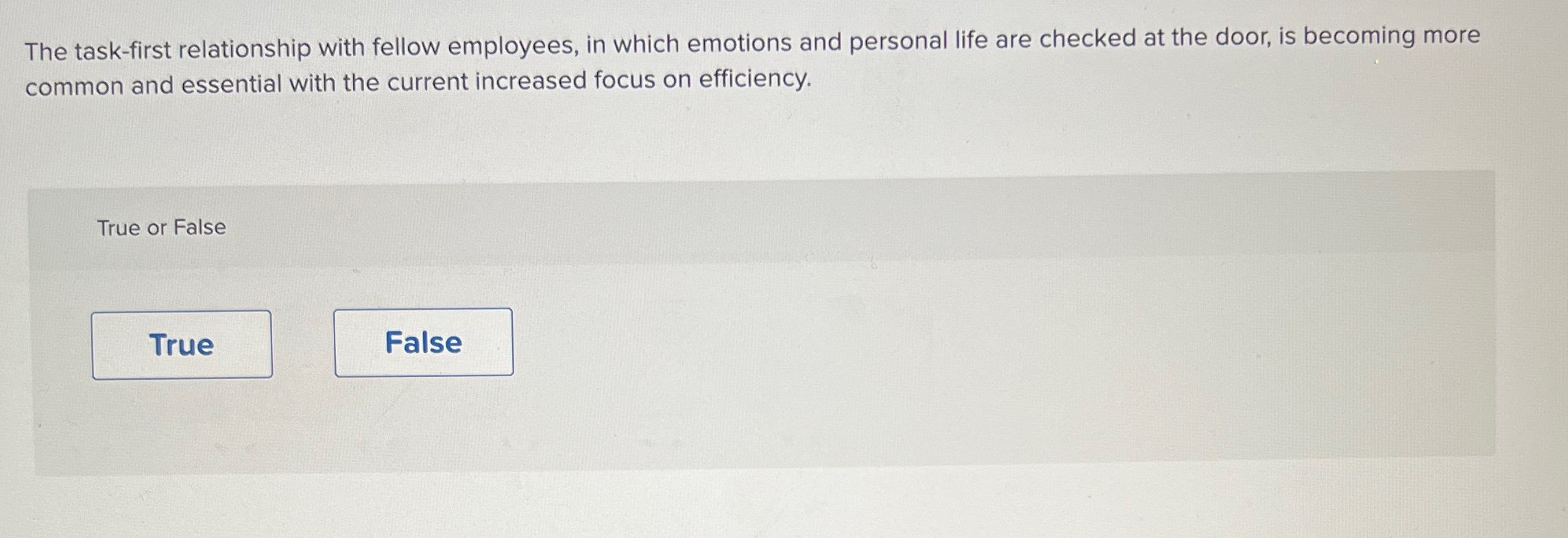 Solved The task-first relationship with fellow employees, in | Chegg.com
