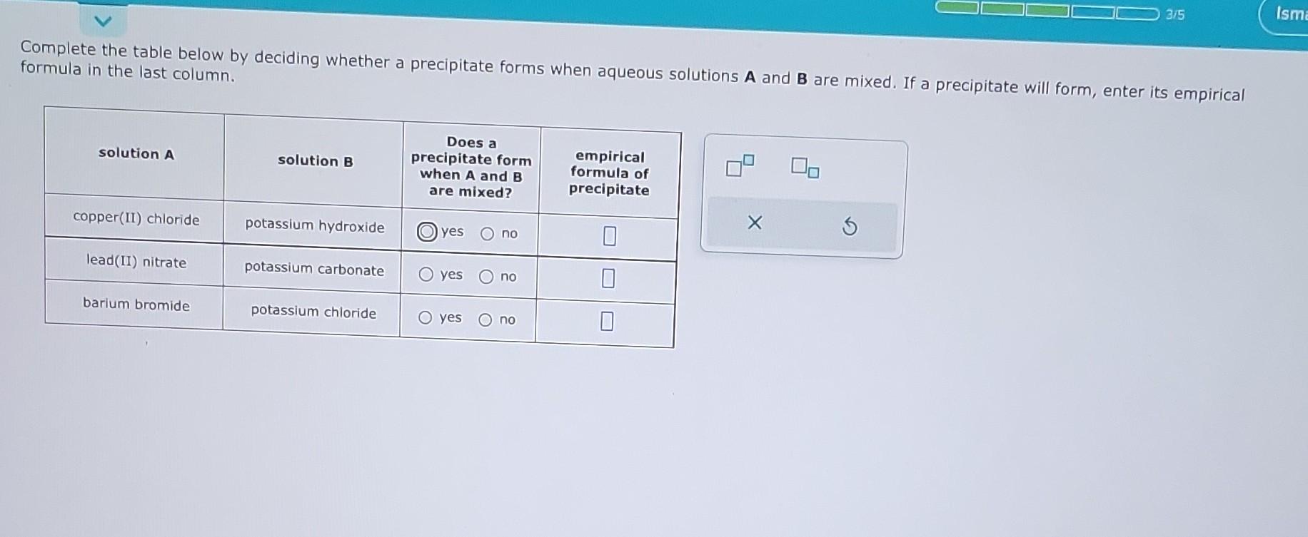 Solved Complete the table below by deciding whether a | Chegg.com