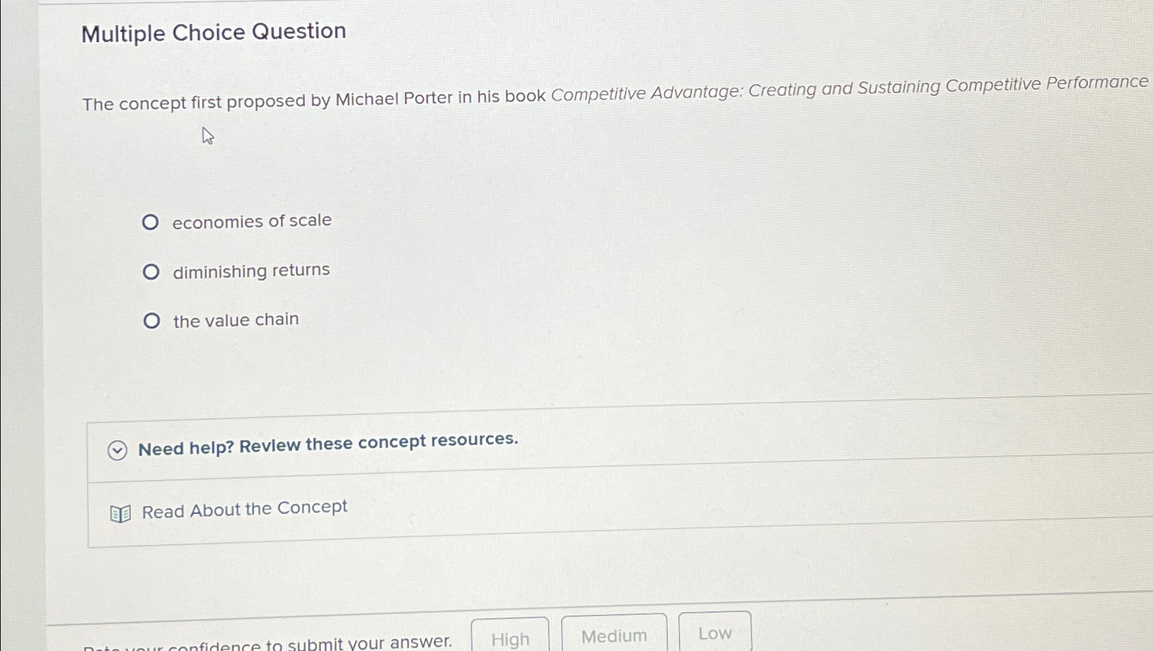Solved Multiple Choice QuestionThe concept first proposed by | Chegg.com