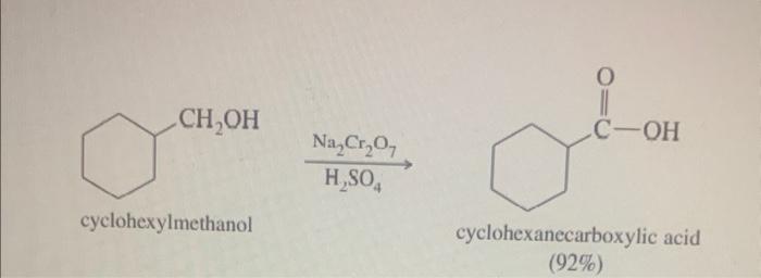 Solved cyclohexylmethanol cyclohexanecarboxylic acid (92%) | Chegg.com