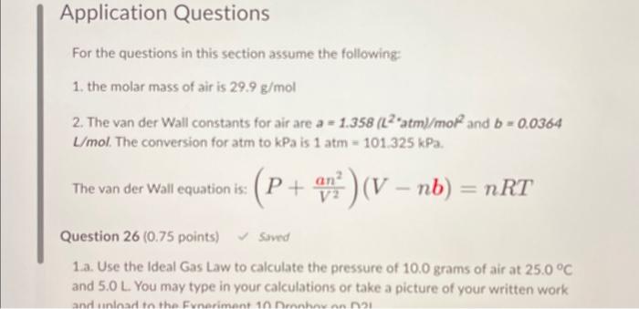 Solved Application Questions For the questions in this | Chegg.com