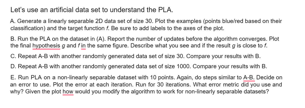 Solved Let's use an artificial data set to understand the | Chegg.com