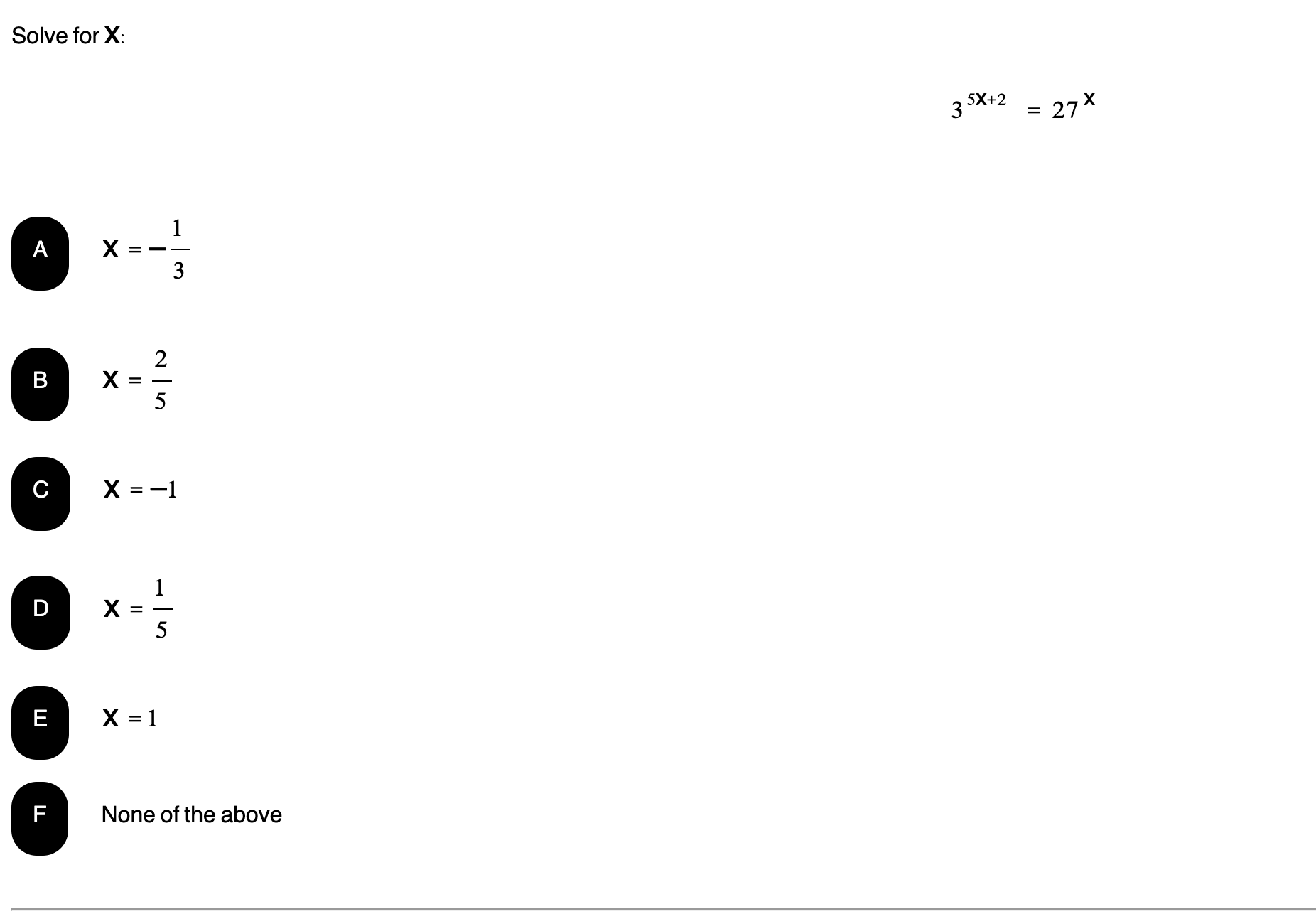 Solved how to solve this questions in steps?Solve for x | Chegg.com