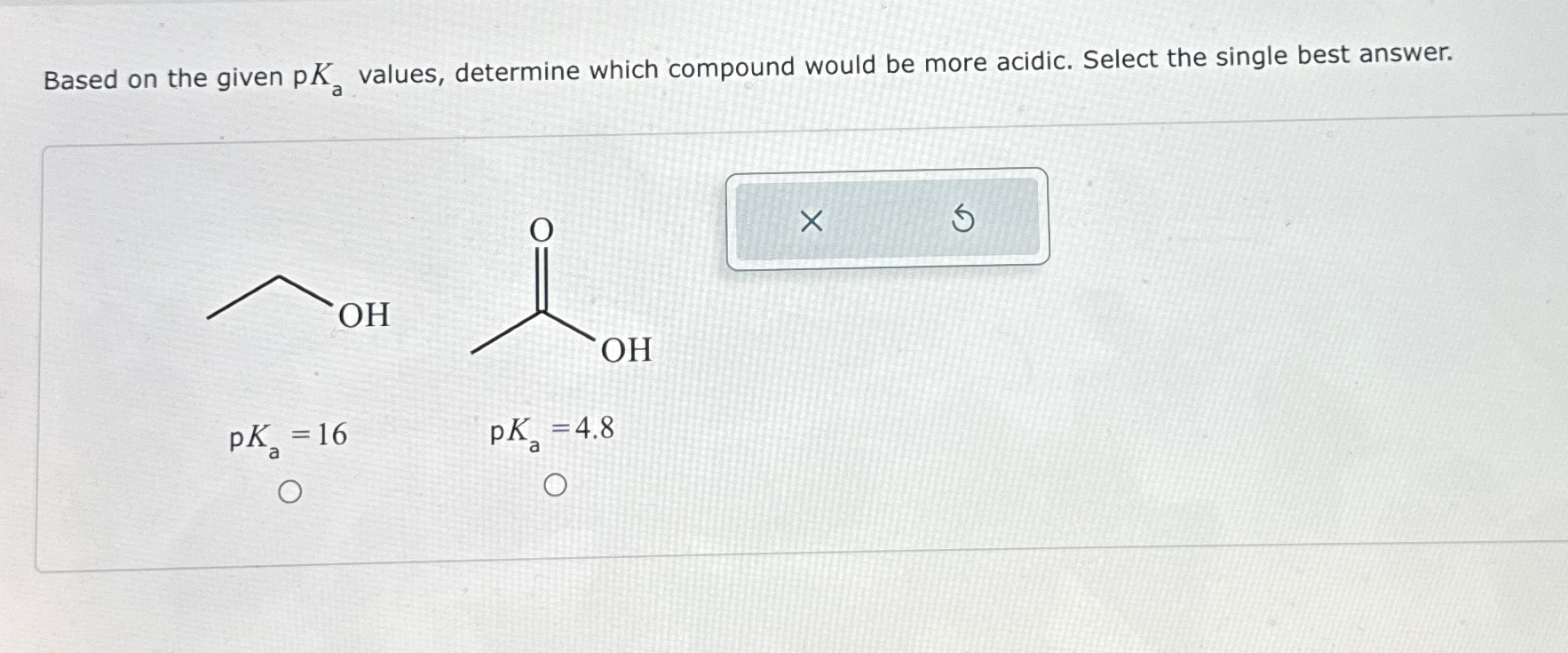 Solved Based on the given pKa ﻿values, determine which | Chegg.com