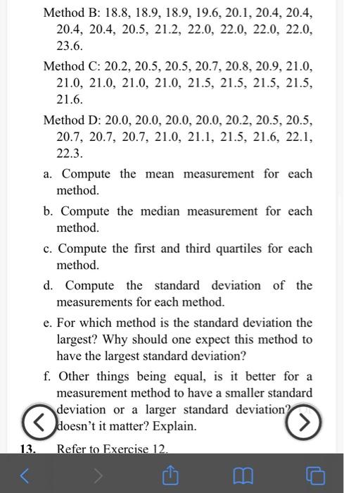 Solved 12. the Each of 16 students measured circumference of | Chegg.com
