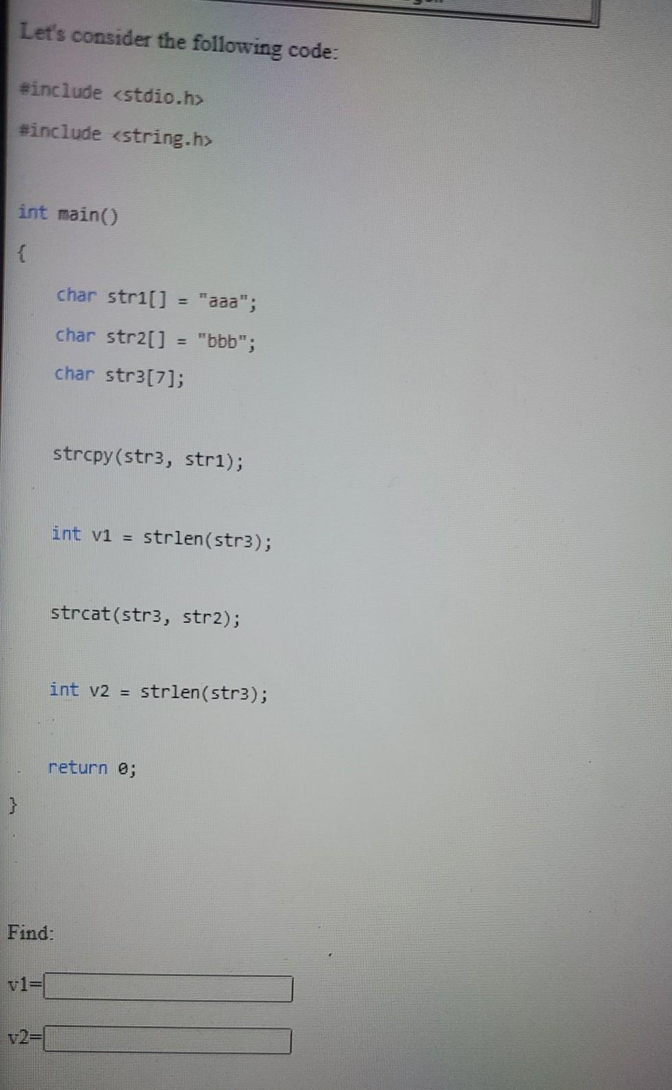 Solved Let's consider the following code: #include #include | Chegg.com