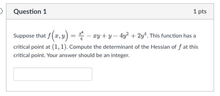 Solved Suppose f(x,y)=x3−y7−3x+7y. How many of the critical | Chegg.com