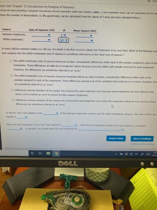 Solved Problem Set: Chapter 12 Introduction to Analysis of | Chegg.com