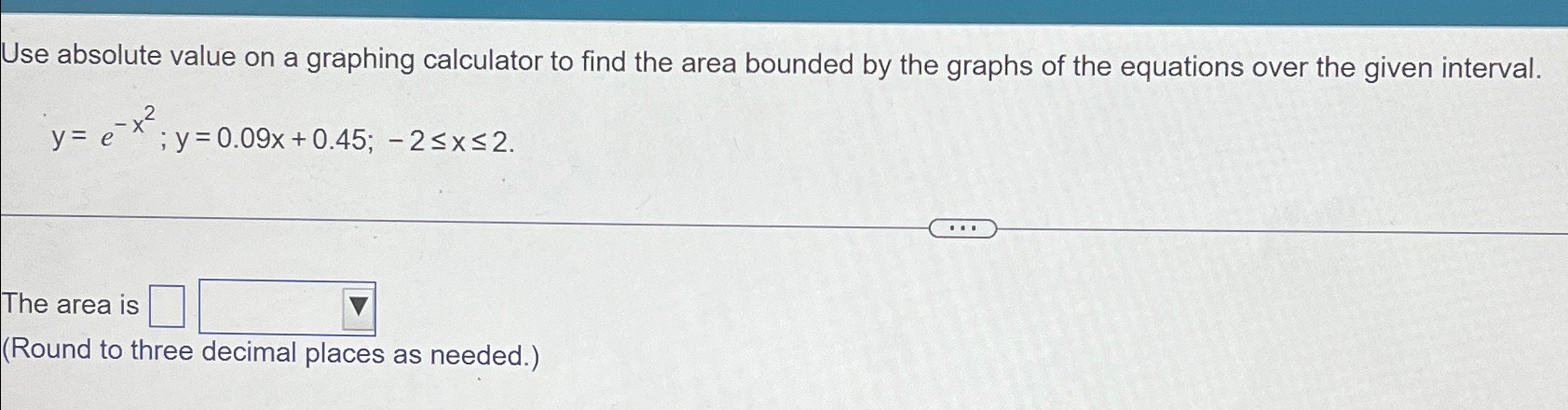 Solved Use absolute value on a graphing calculator to find | Chegg.com