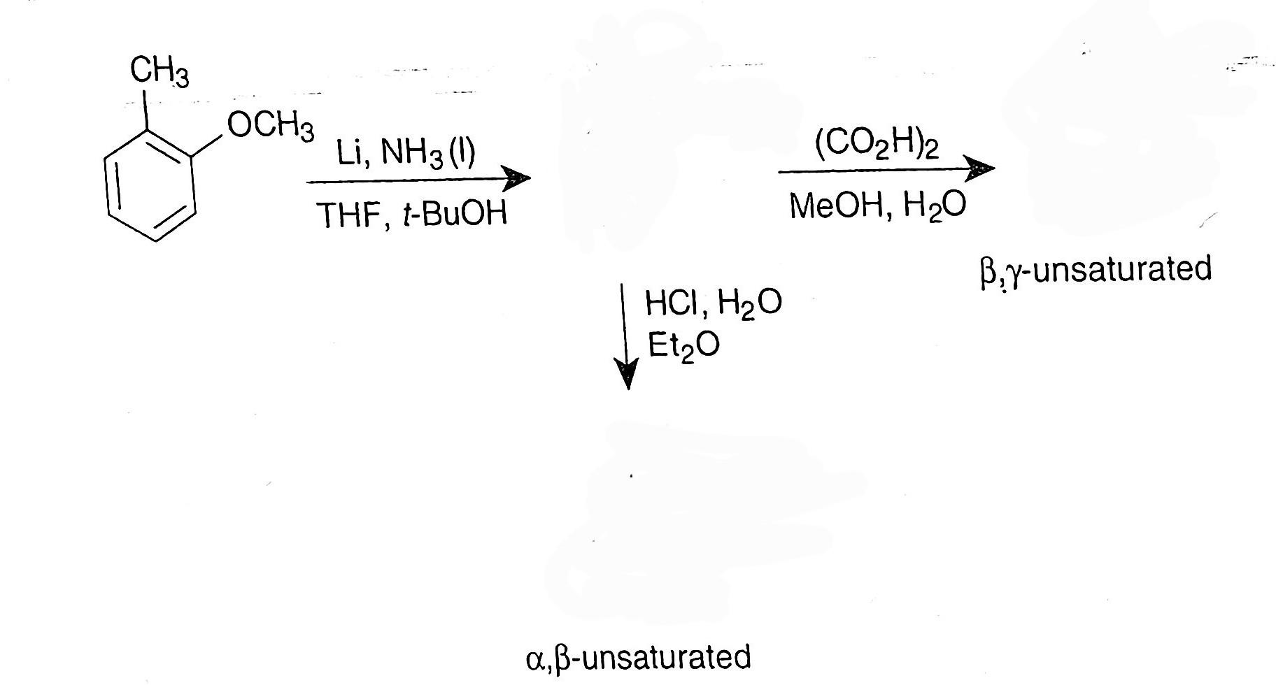 MeOH,H2O (CO2H)2 β,γ-unsaturated α.β-unsaturated | Chegg.com