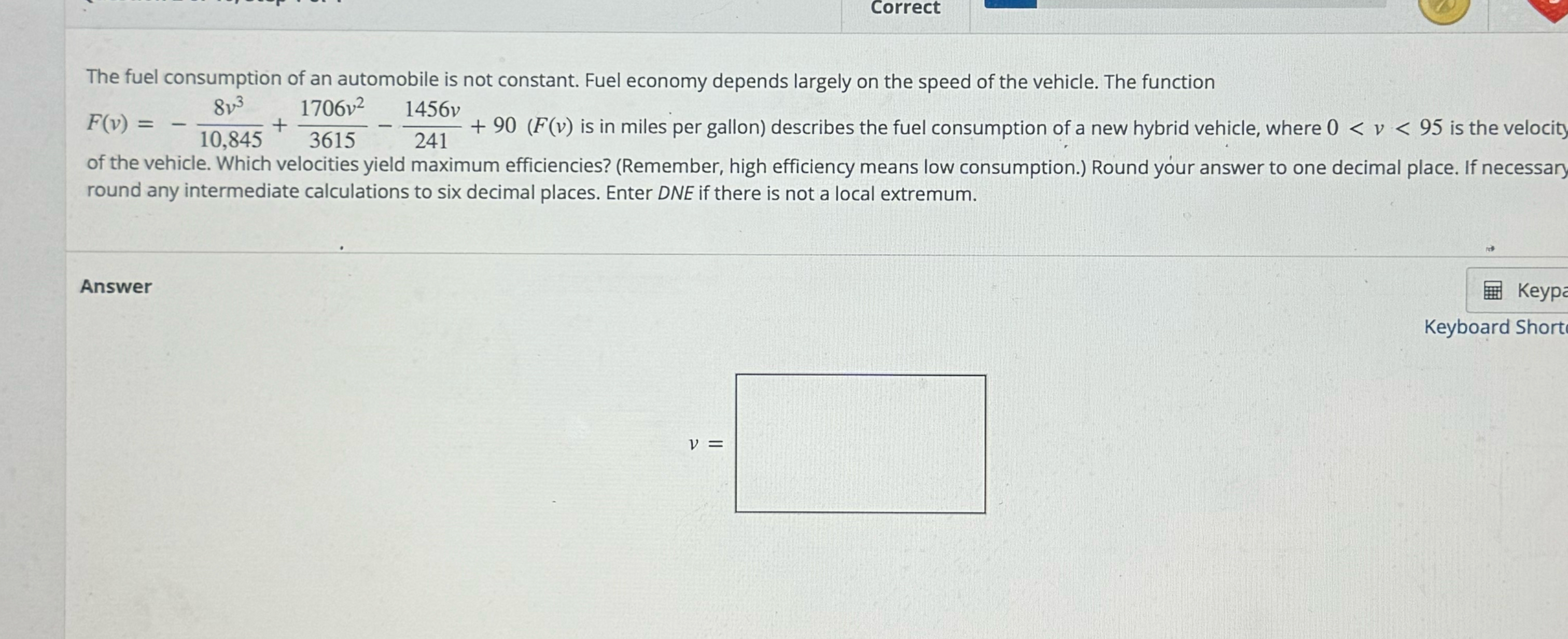 Solved The fuel consumption of an automobile is not | Chegg.com