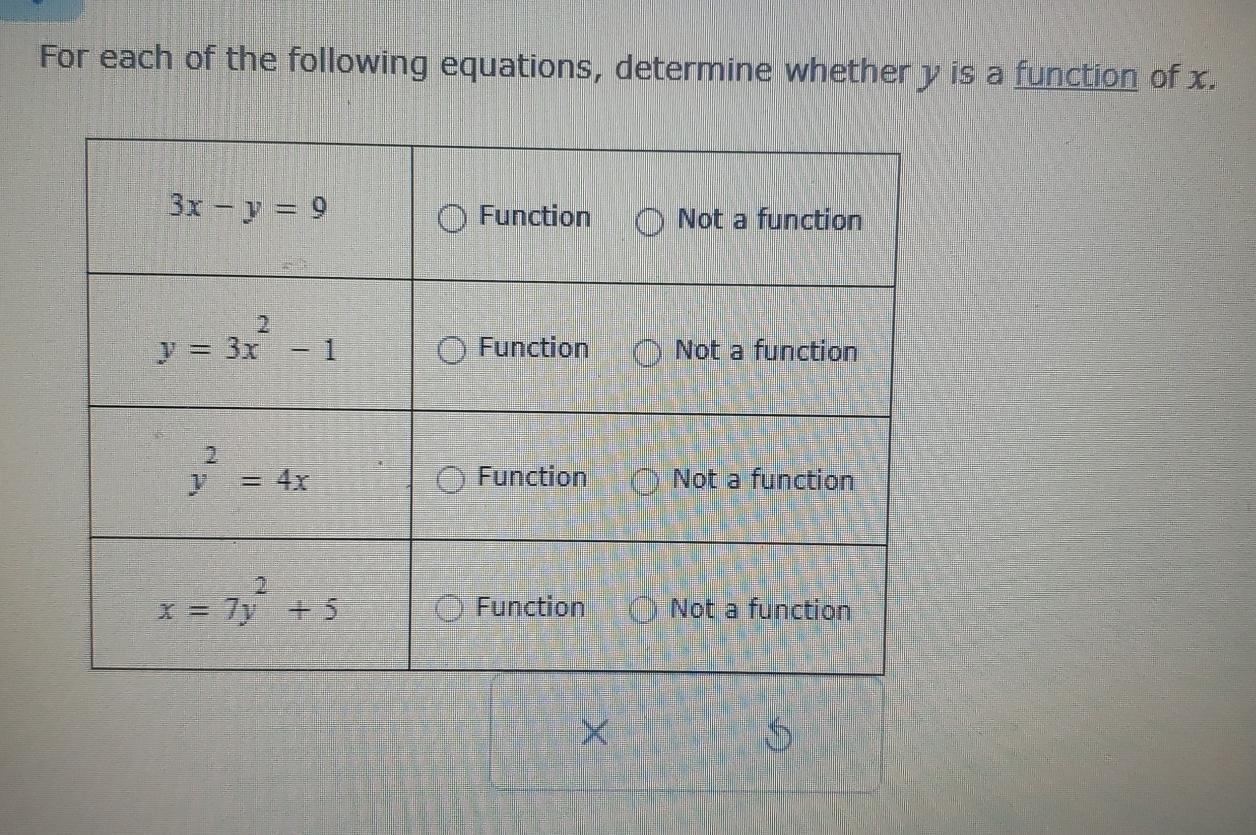 Solved For Each Of The Following Equations Determine