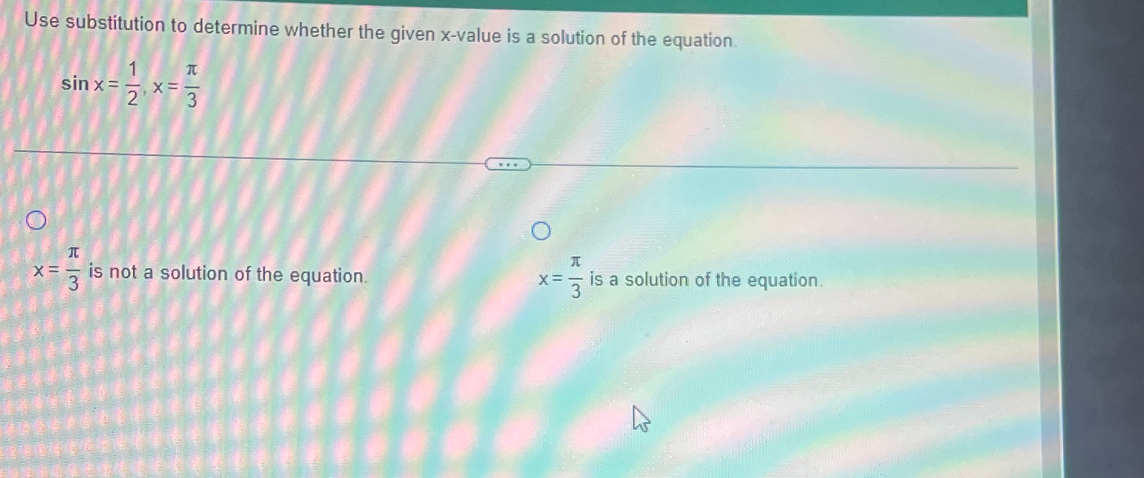 Solved Use substitution to determine whether the given | Chegg.com