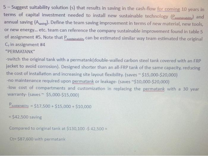 6 Develop Future Cash Flow Model For 10 Year 5511