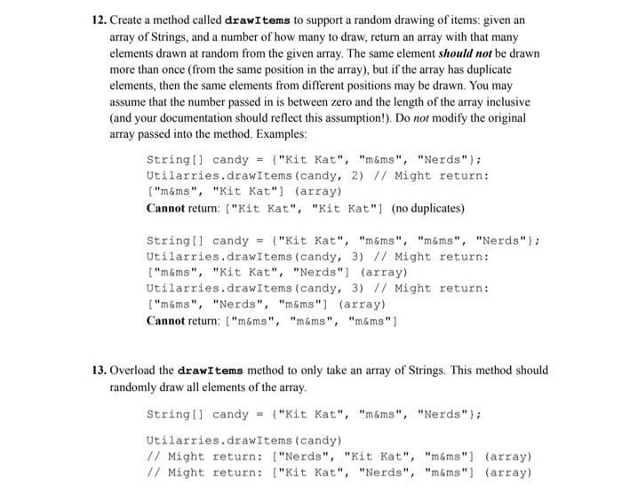 Solved You may not use/call methods in the Arrays class. | Chegg.com