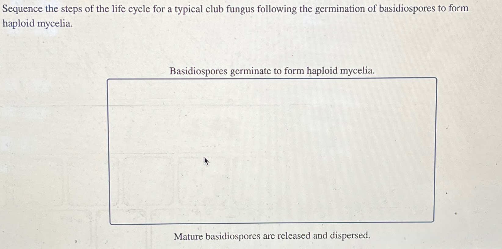 Solved Sequence the steps of the life cycle for a typical | Chegg.com