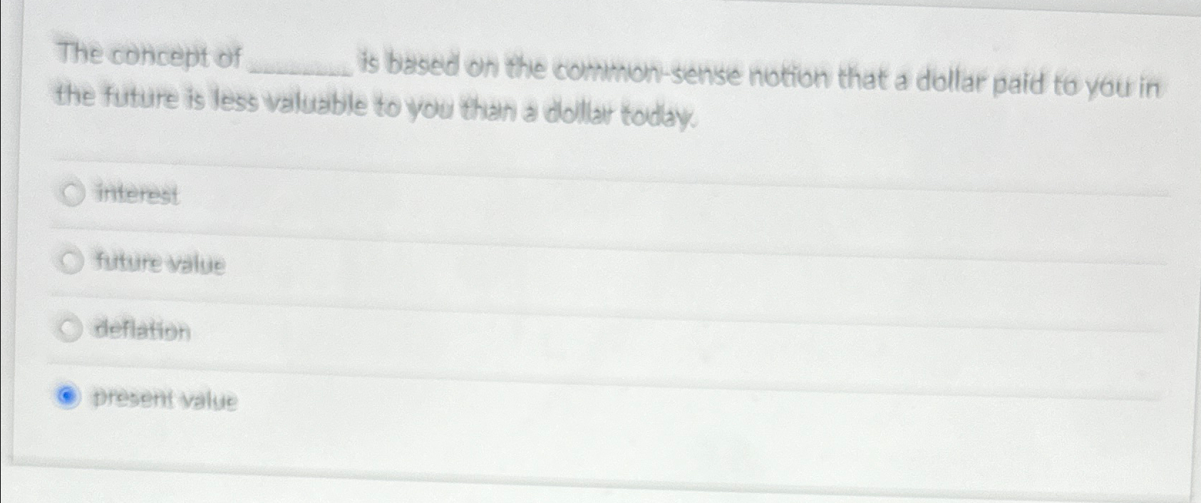 Solved The concebt of is based on the common-sense notion | Chegg.com