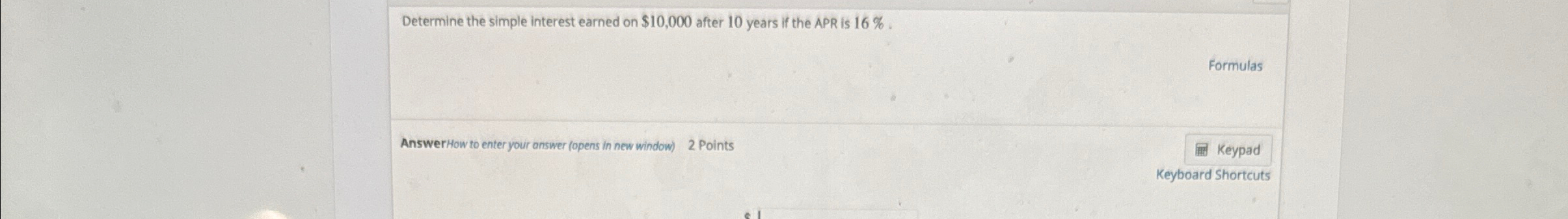 Solved Determine the simple interest earned on $10,000 | Chegg.com