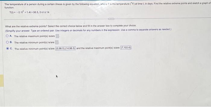 Solved The temperature of a person during a certain iliness | Chegg.com