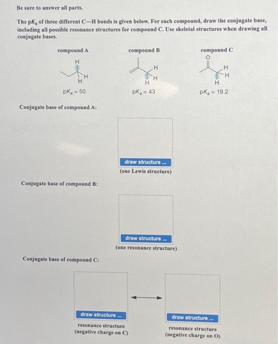 Solved Be sure to answer all parts. The pK₂ of three | Chegg.com